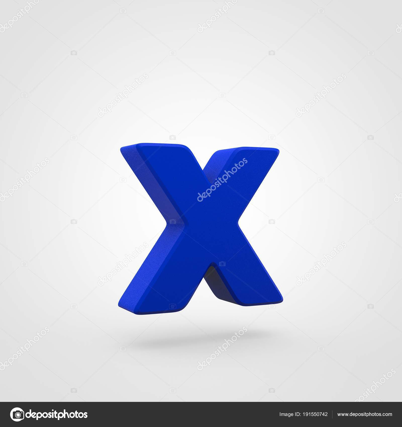 Blue Plastic Letter Isolated White Background — Stock Photo ...