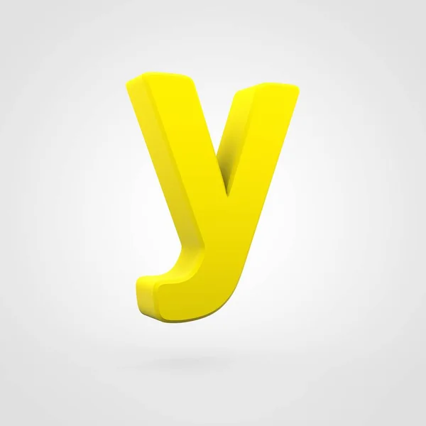 Glossy Letter Lowercase Render Red Font Golden Outline Isolated White ...