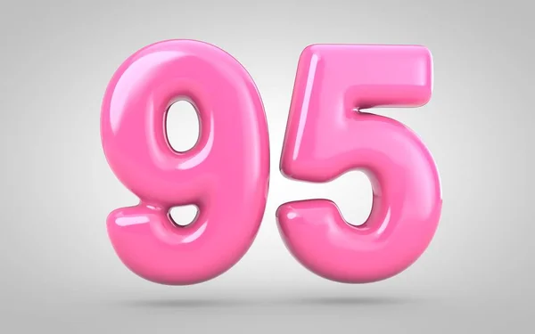 Bubble Gum Number Isolated White Background Rendered Illustration Best ...
