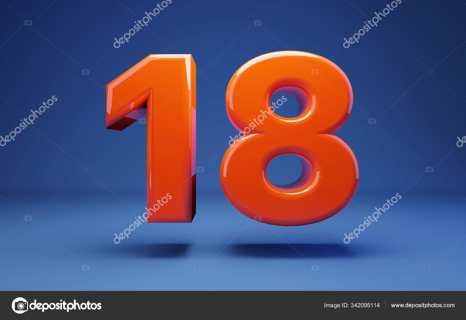 Lush Lava 3d number 18 — Stock Photo © whitebarbie #342095114