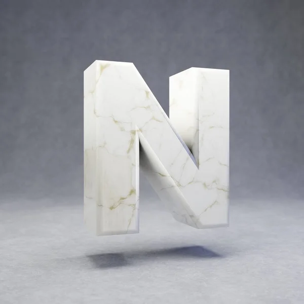 White Marble Letter Uppercase Concrete Background Rendered Glossy Stone ...
