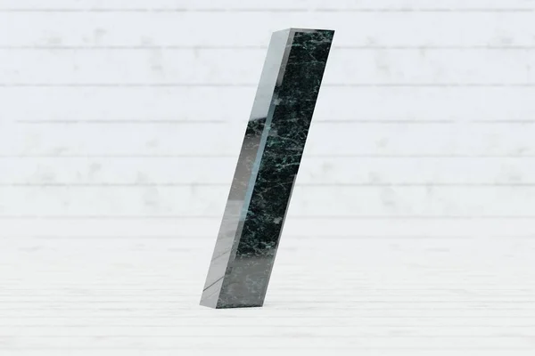 Marble Symbol Dark Green Marble Sign White Wood Background Rendered ...