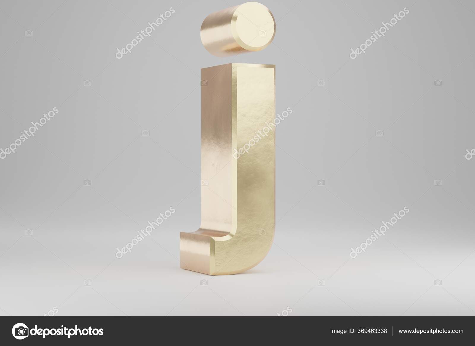 Gold Letter Lowercase Golden Letter Isolated White Background Golden ...