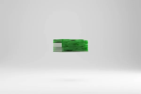 Jade Double Quotes Symbol Jade Sign Isolated White Background Green ...