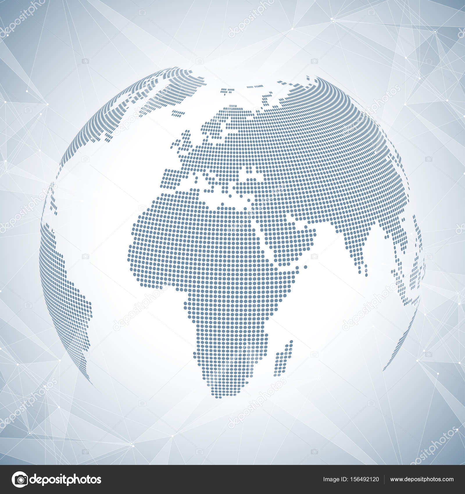 Planeta de fondo abstracto tridimensional. Comunicación de fondo ...