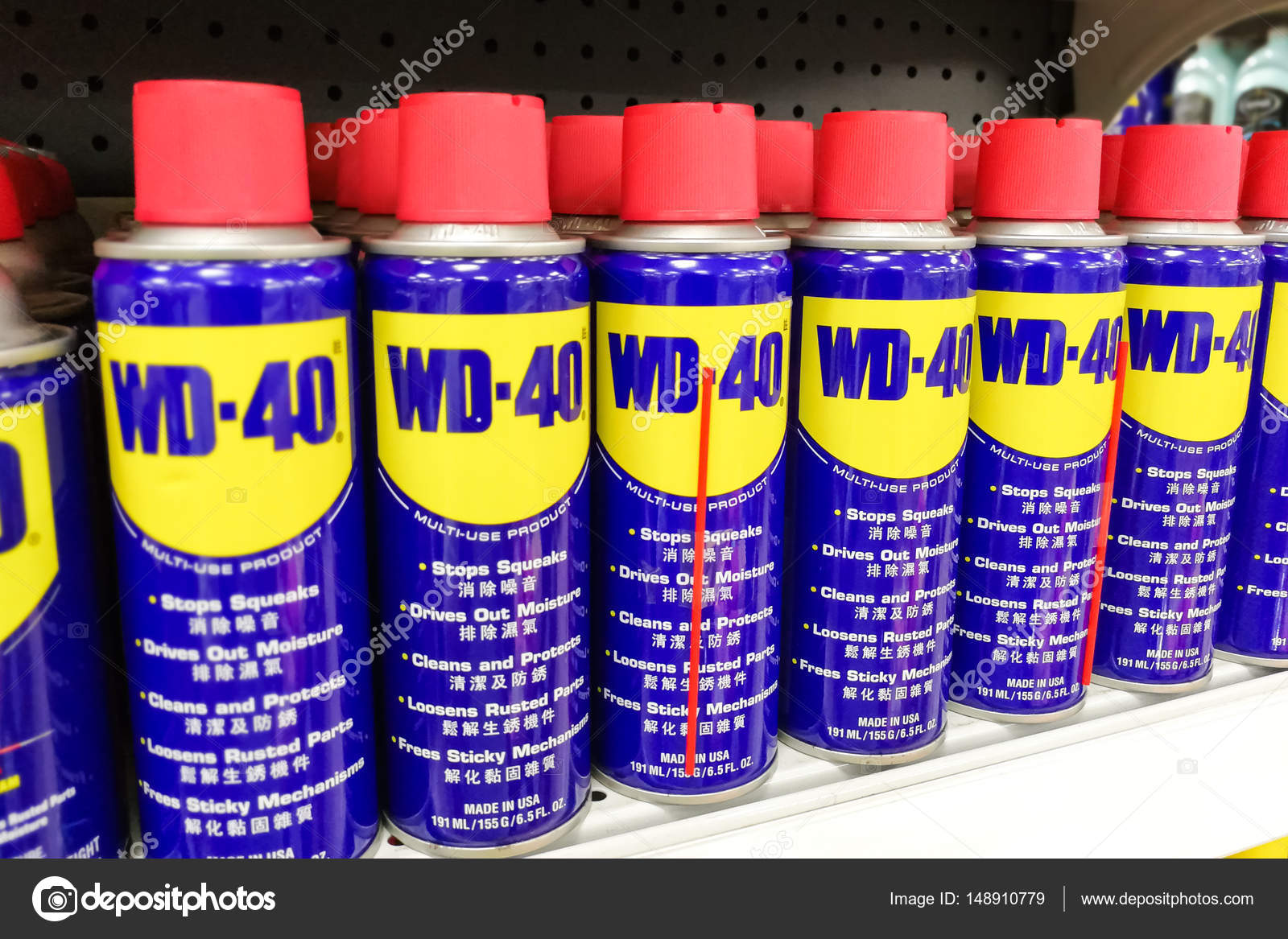 April 4, KUALA LUMPUR, MALAYSIA - WD-40 is the trademark name of ...