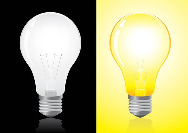Open and turned off light bulb vector Stock Vector Image by ©keangs ...
