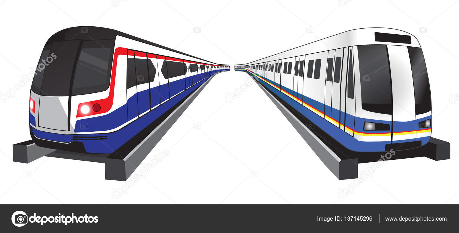 Bangkok skytrain and subwaytrain icon vector illustration Stock Vector ...