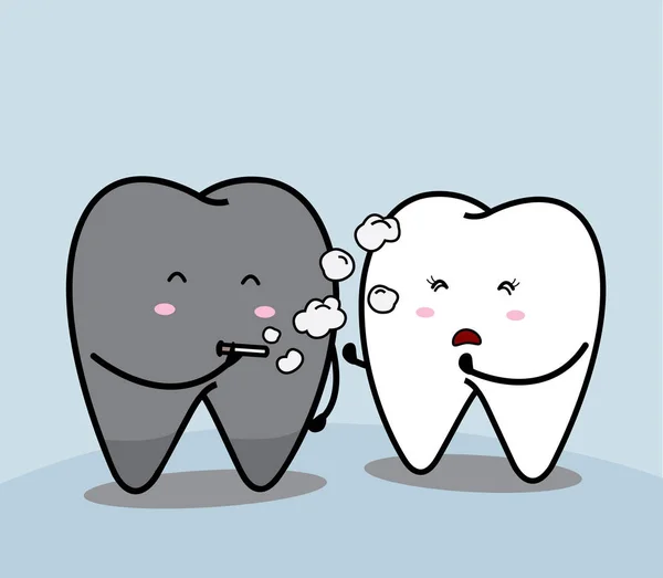 Cute cartoon Smiling tooth and brushing teeth Stock Vector by ©keangs ...