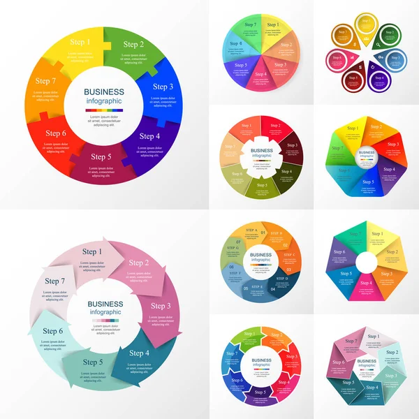 Circle infographic. Diagram, graph, presentation. — Stock Vector ...