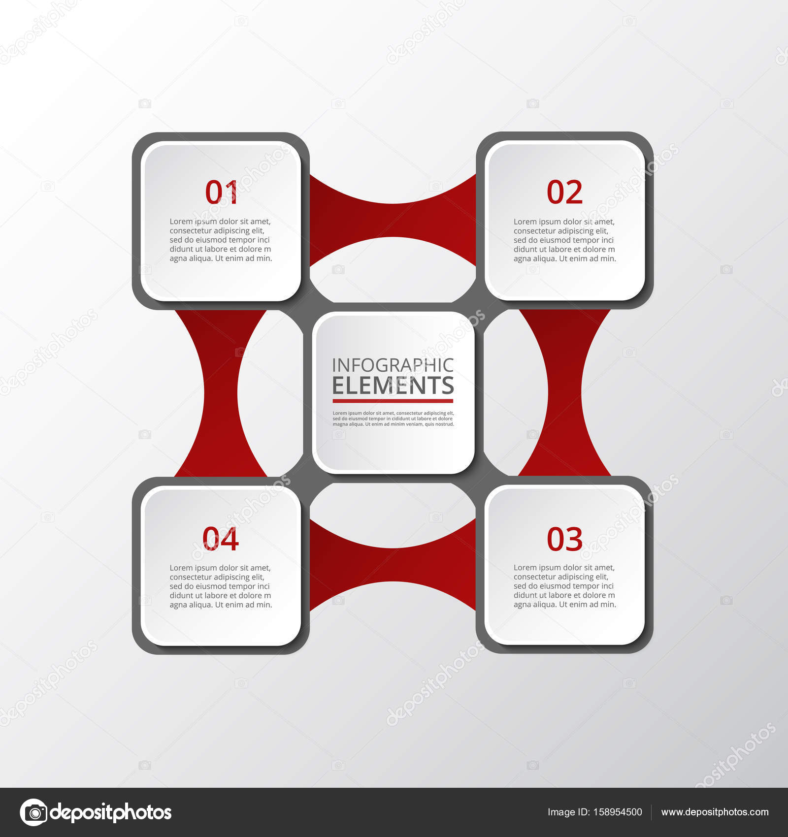 Step by step infographic. Stock Vector by ©Rose-Mary 158954500