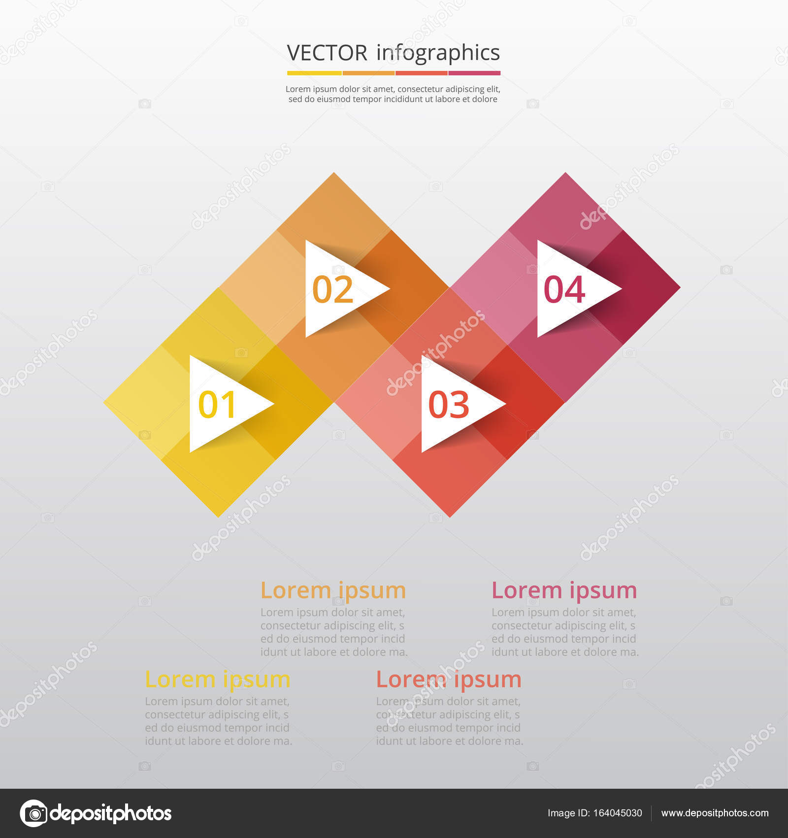 Step by step infographic. Stock Vector by ©Rose-Mary 164045030