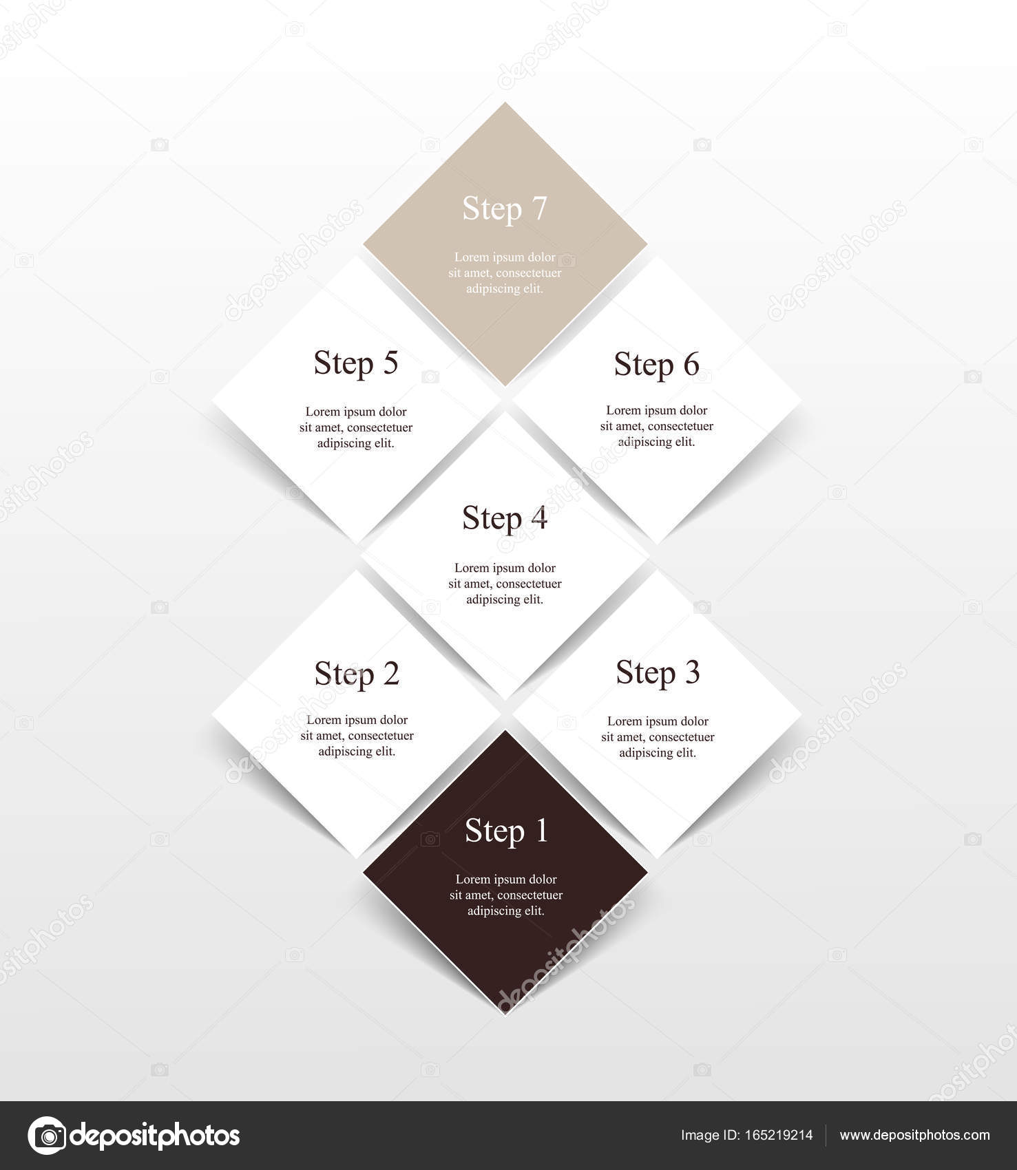 Step by step infographic. Stock Vector by ©Rose-Mary 165219214