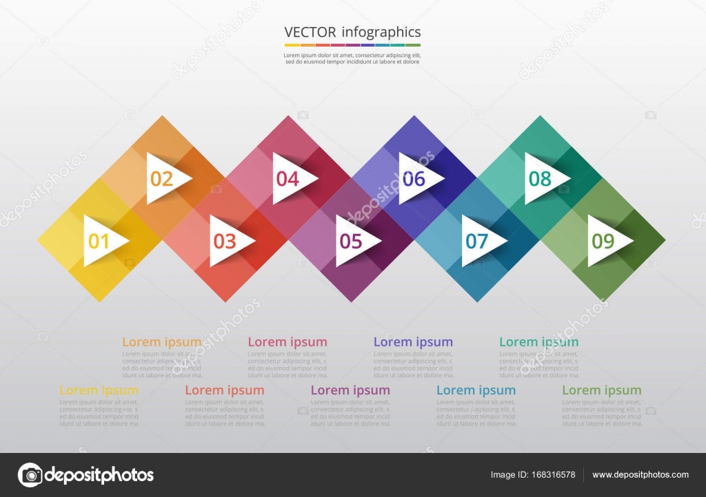 Step by step infographic. Stock Vector by ©Rose-Mary 168316578