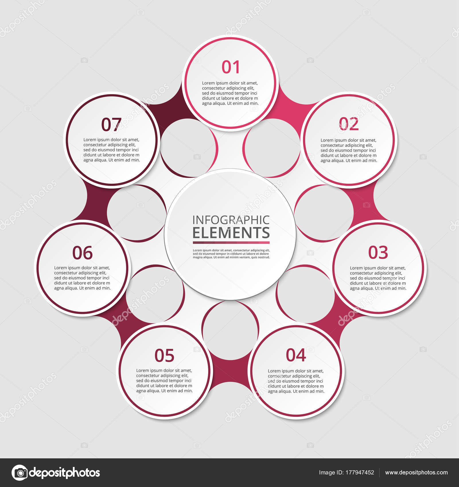 Step by step infographic. Stock Vector by ©Rose-Mary 177947452