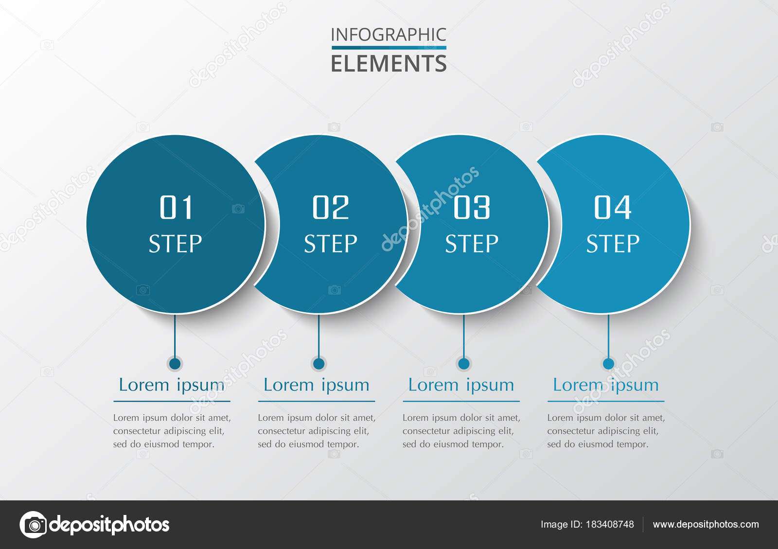 Step by step infographic. Stock Vector Image by ©Rose-Mary #183408748