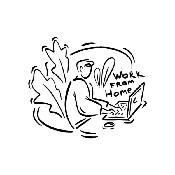 Work from home Vector Art Stock Images | Depositphotos