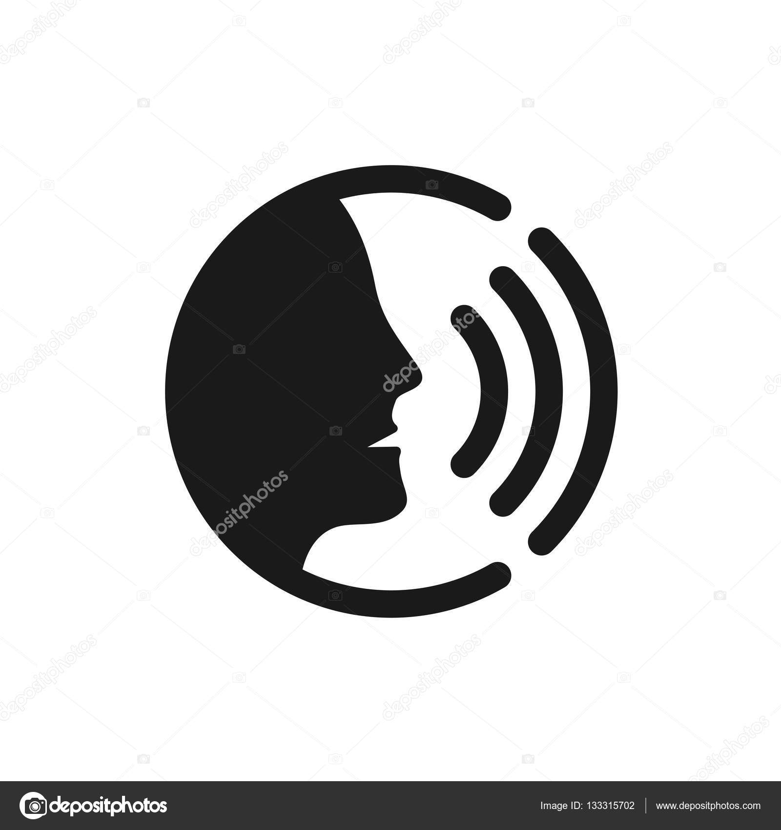 Voice command control with sound waves icon Stock Vector Image by ...