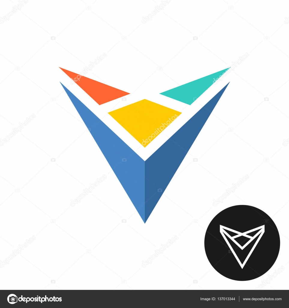 Triangle tech abstract colorful logo. Stock Vector Image by ©Kilroy ...