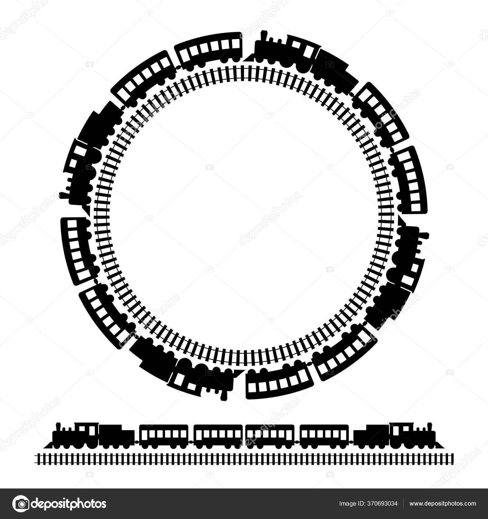Train Track Page Border