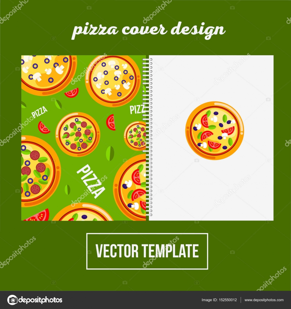 Cover design for print pizza menu, cafe vector template Stock Vector by ...