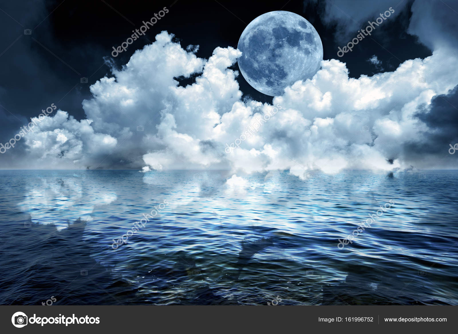 Calm Ocean Waves At Night