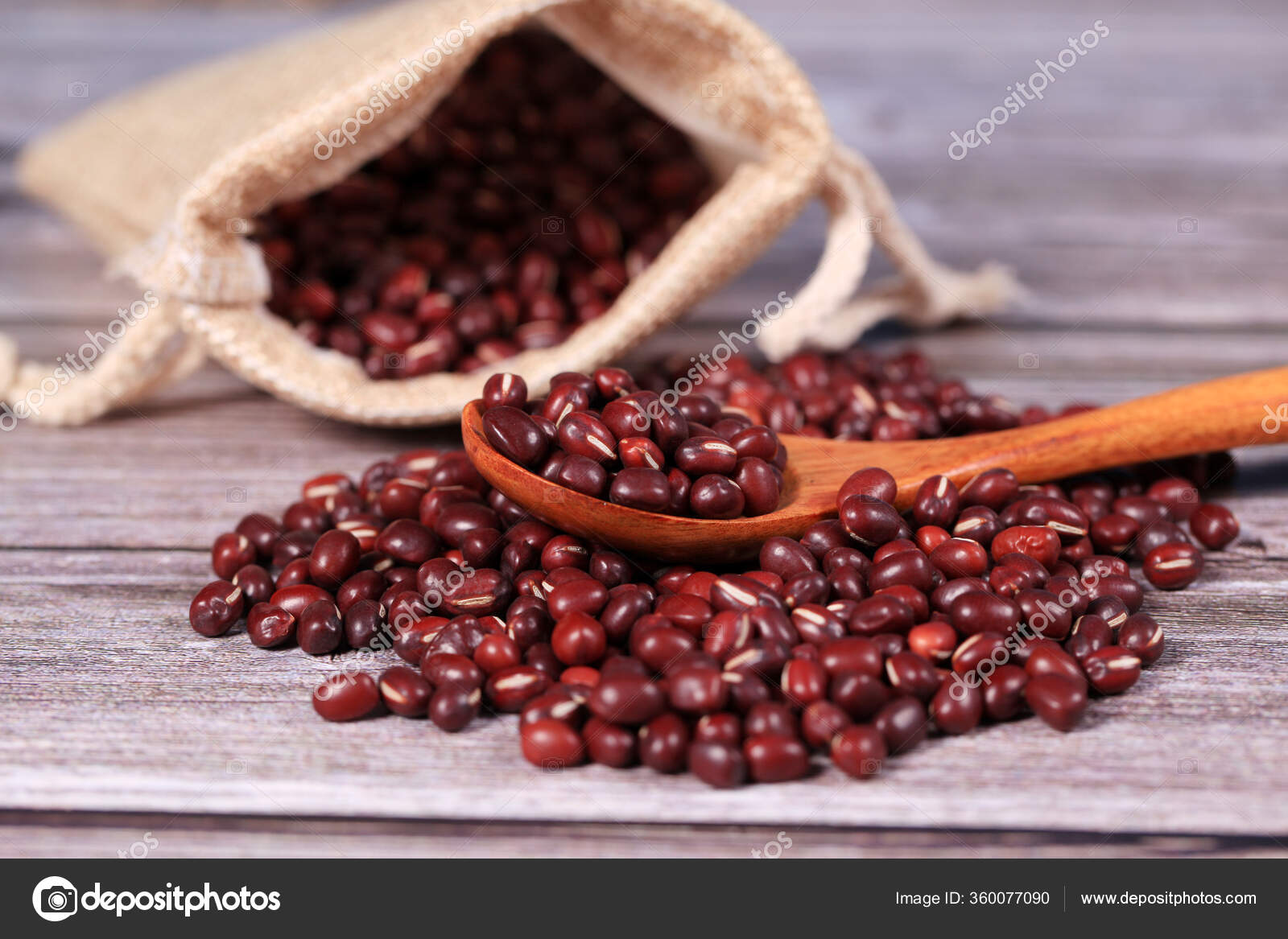 Red Beans Bag Stock Photo by ©zhengzaishuru 360077090