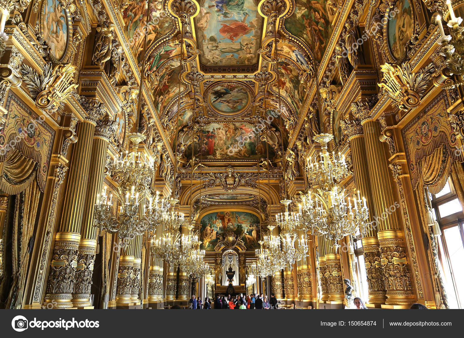 The Palais Garnier, Opera of Paris, interiors and details — Stock Editorial Photo © isogood ...