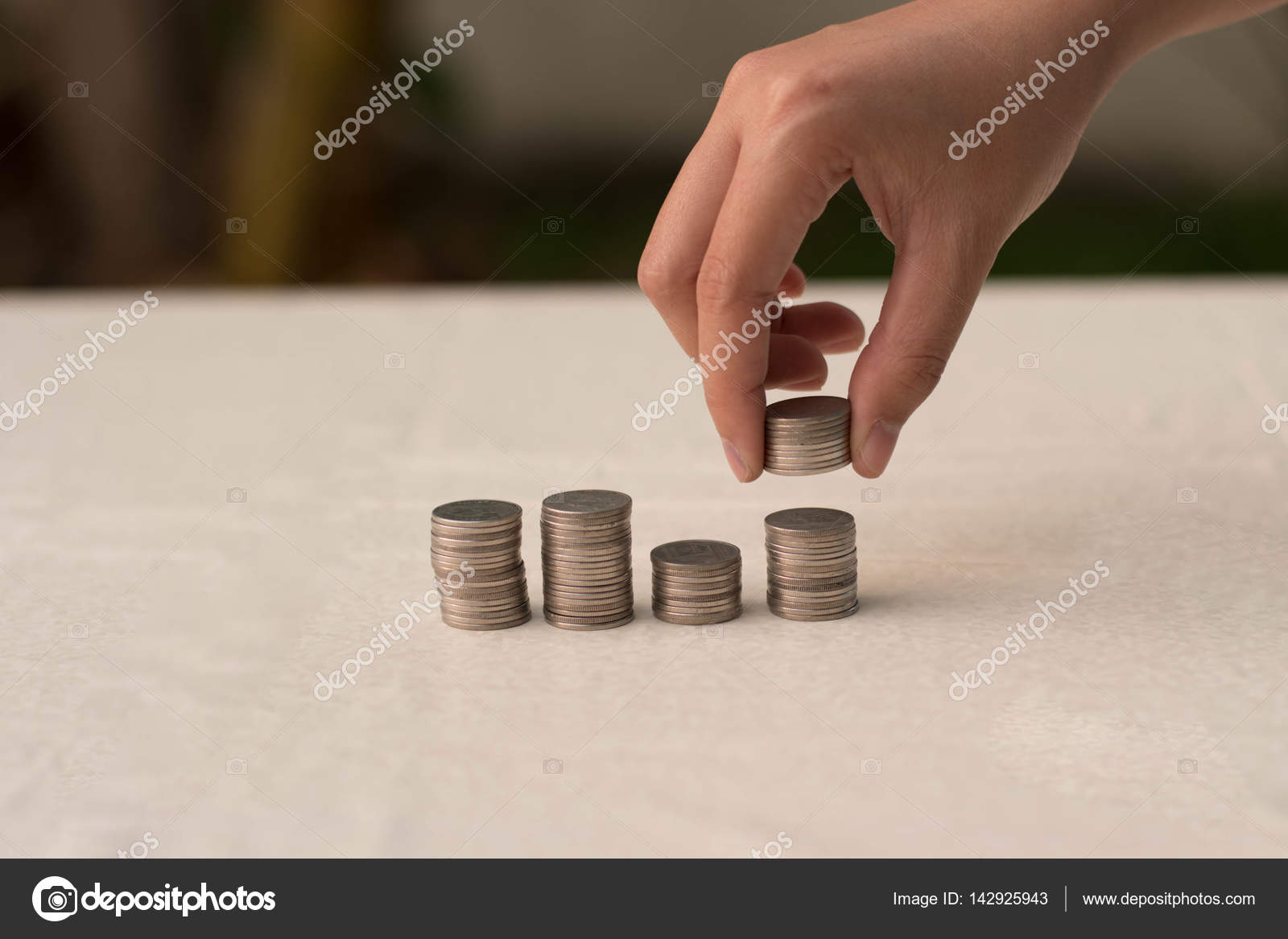 Hand throwing coin — Stock Photo © princerko #142925943