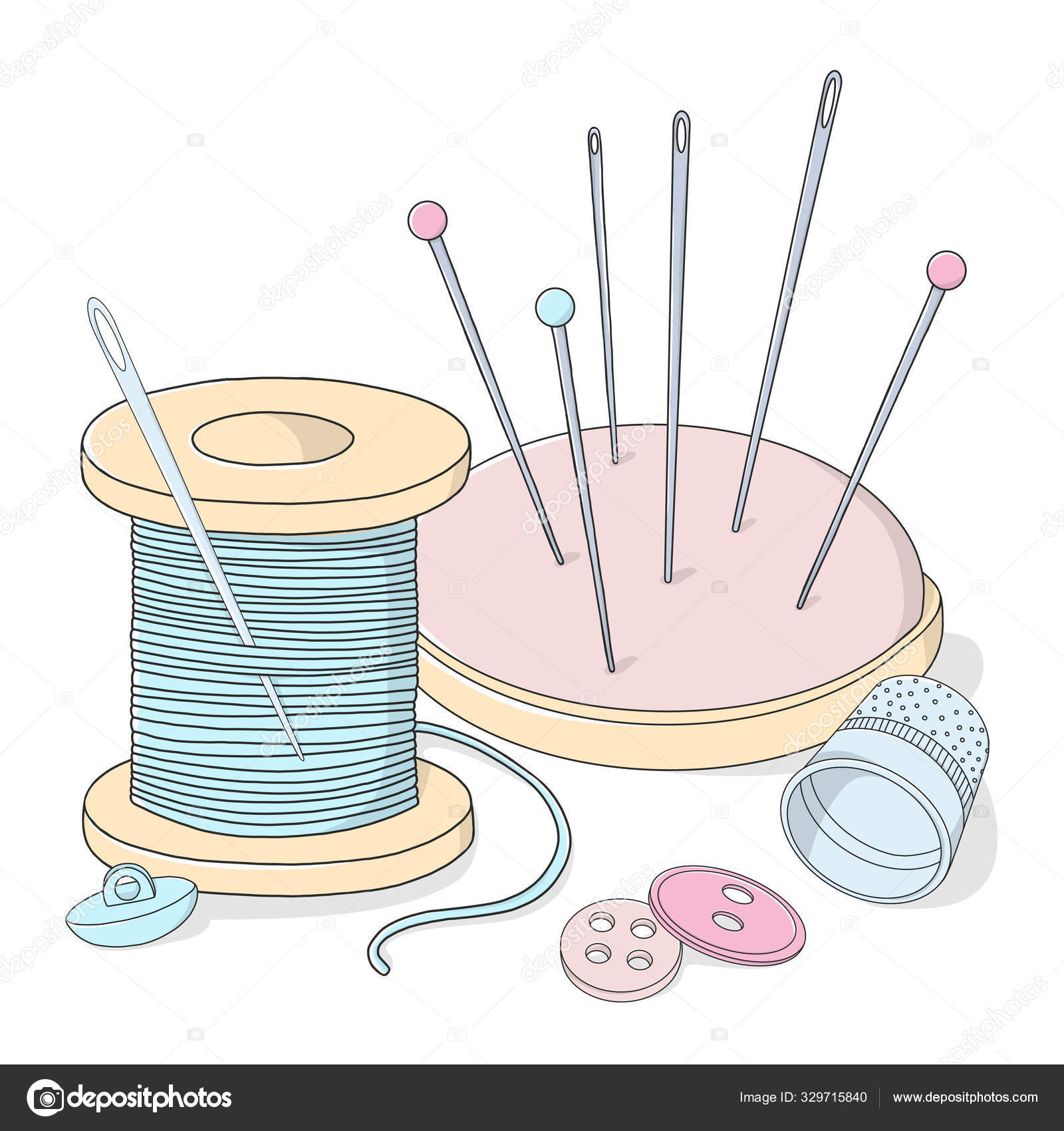 Needle And Thread Spool