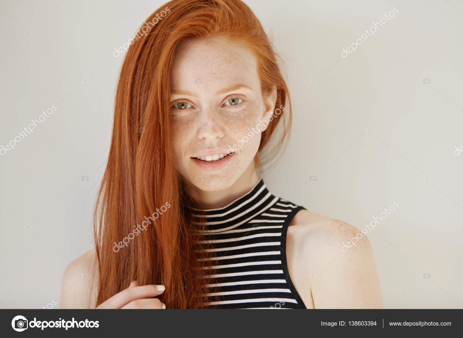 freckled green-eyed lady — Stock Photo © avemario #138603394 freckled green-eyed lady — Stock Photo © avemario #138603394