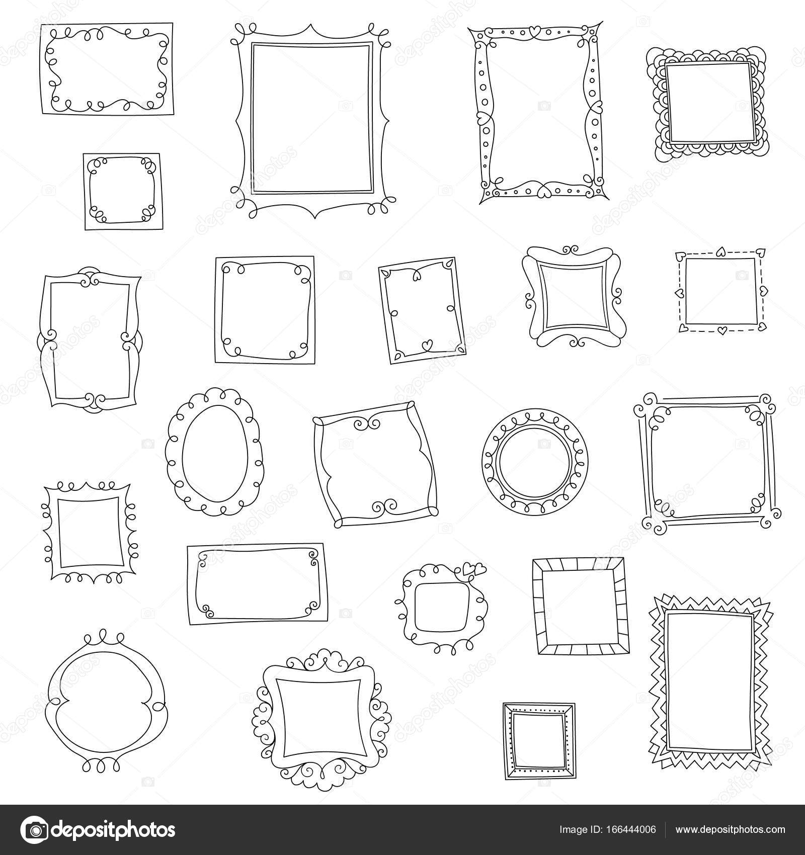Doodle frames vector illustration Stock Vector Image by ©Insh1na #166444006