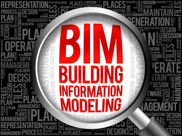 Bim Building Information Modeling Word Cloud Business Concept Stock ...