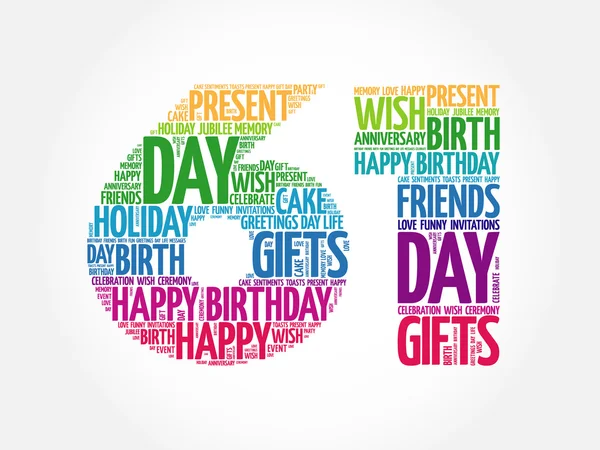 Happy 61st birthday Vector Art Stock Images | Depositphotos