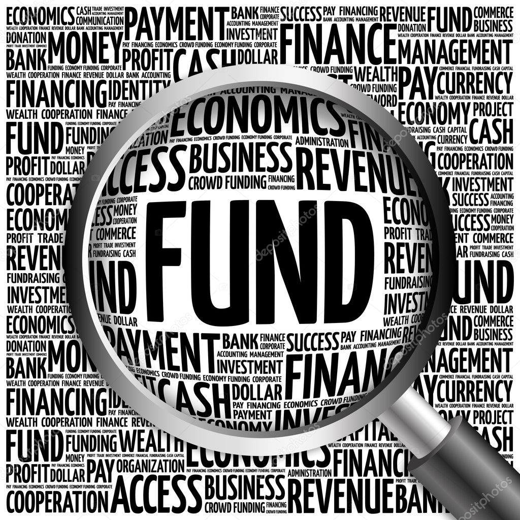 FUND word cloud with magnifying glass — Stock Photo © dizanna #126757070