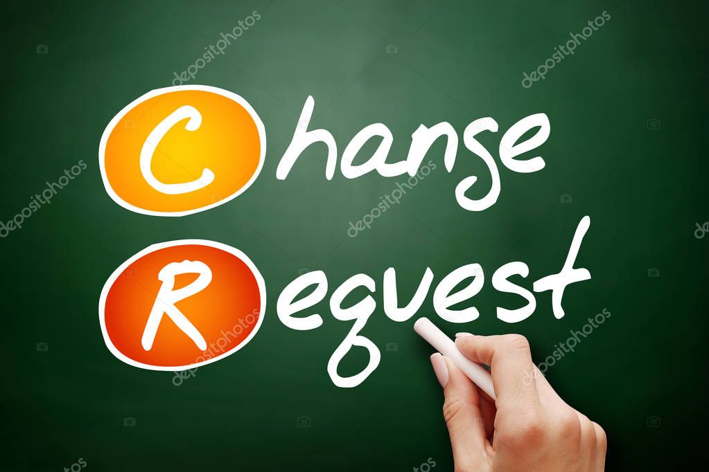 Hand drawn CR - Change Request — Stock Photo © dizanna #129936774