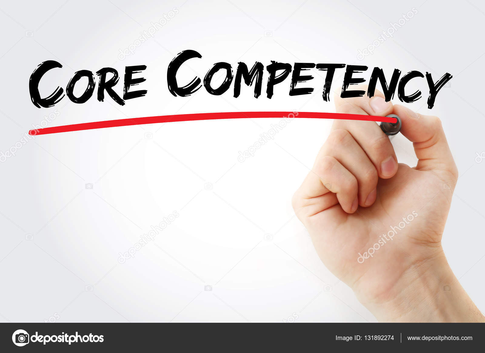 Hand writing Core competency with marker — Stock Photo © dizanna #131892274