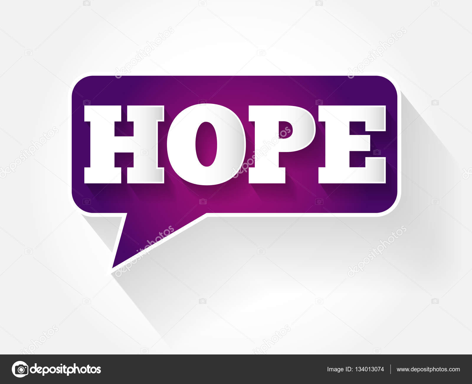 HOPE text message bubble Stock Vector Image by ©dizanna #134013074