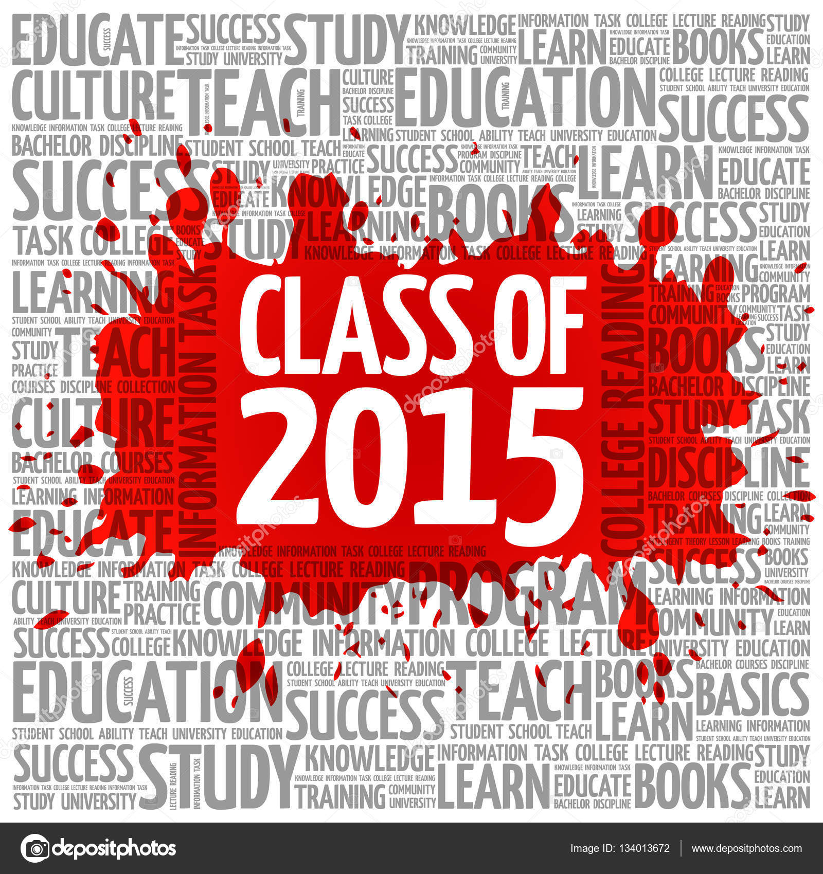 CLASS OF 2015 word cloud, education concept Stock Vector Image by ...