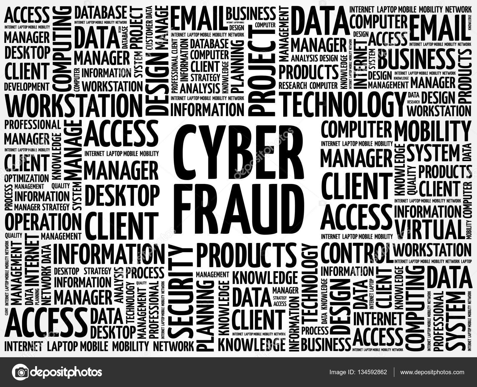 Cyber Fraud word cloud Stock Vector by ©dizanna 134592862