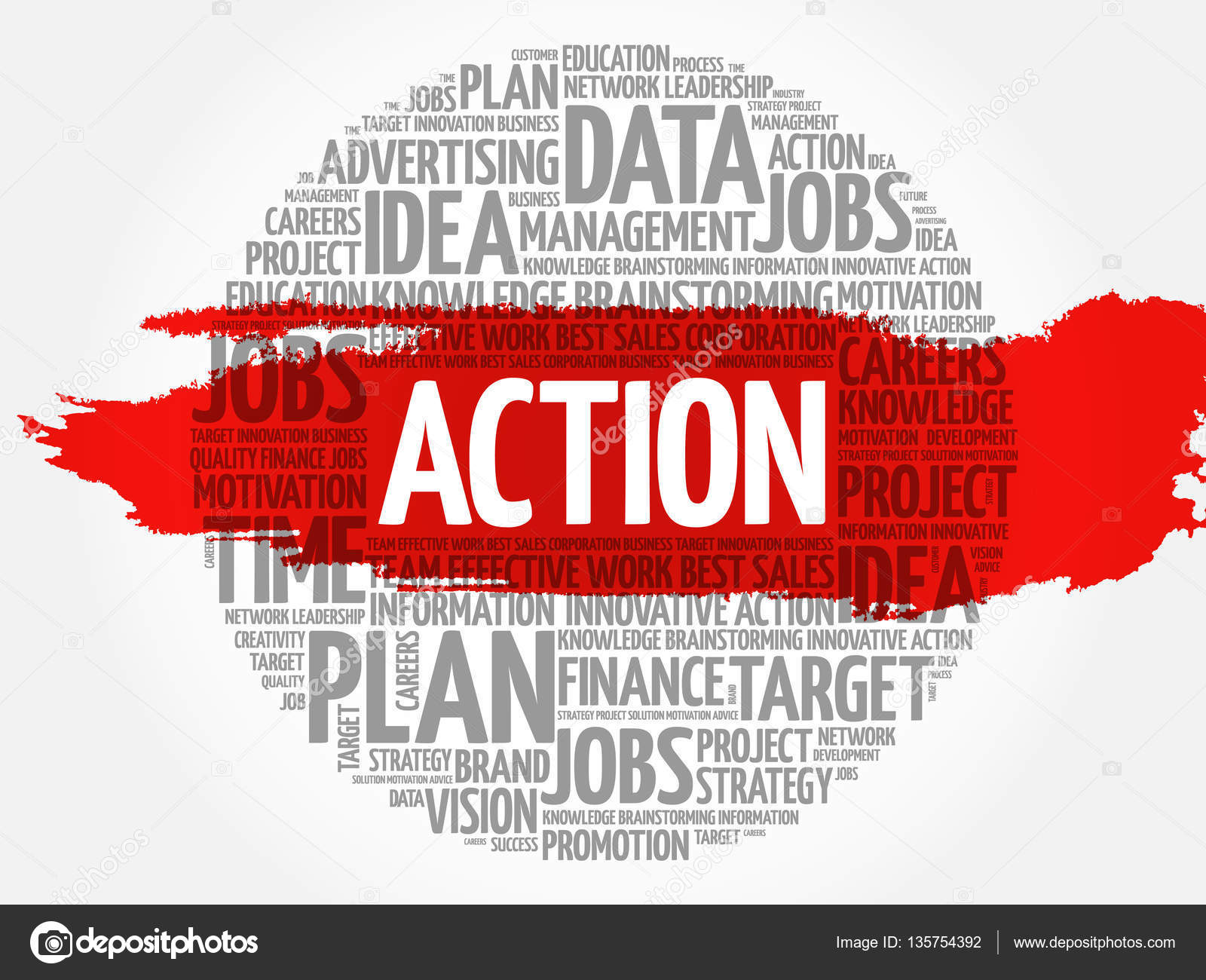 ACTION word cloud Stock Vector Image by ©dizanna #135754392