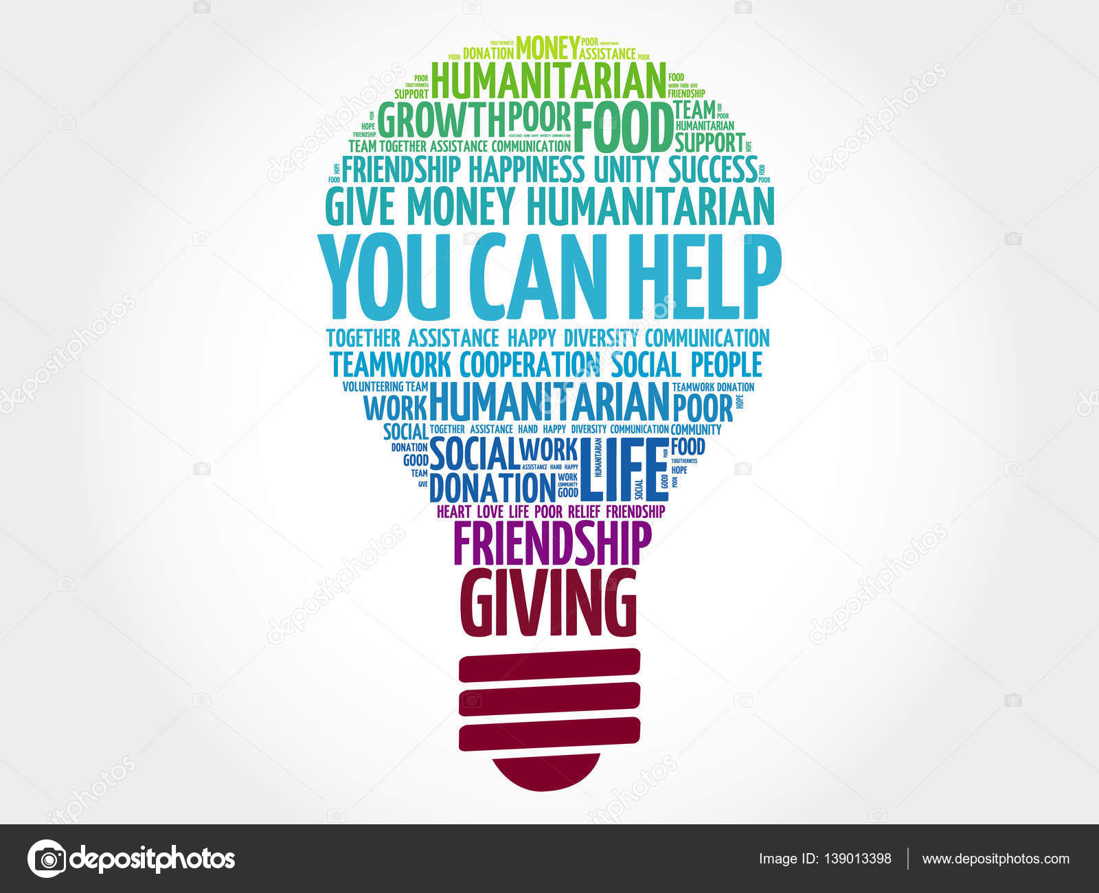 You can help bulb word cloud Stock Vector by ©dizanna 139013398
