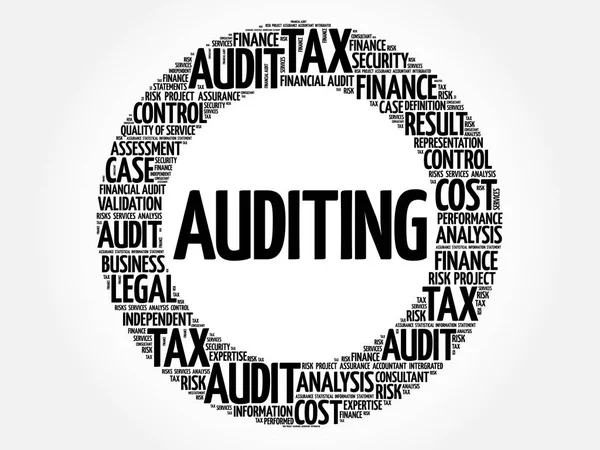 Audit Circle Word Cloud Collage Business Concept Background Stock ...