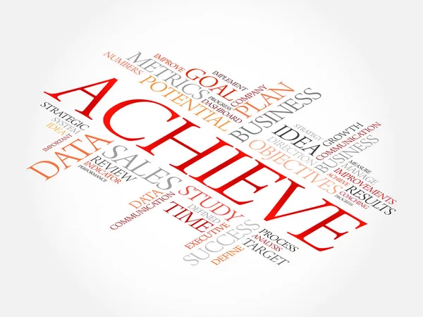 Achieve circle word cloud Stock Vector by ©dizanna 107891842