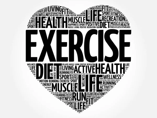 Exercise Cross Word Cloud Collage Stock Vector By ©dizanna 250628540