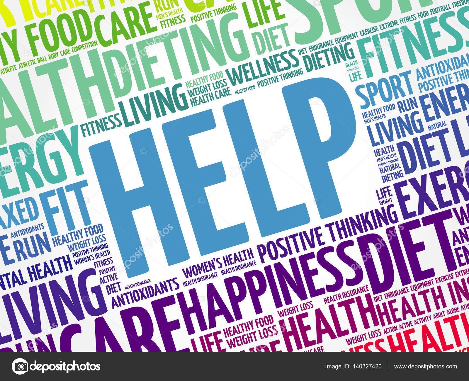 HELP word cloud background Stock Vector by ©dizanna 140327420