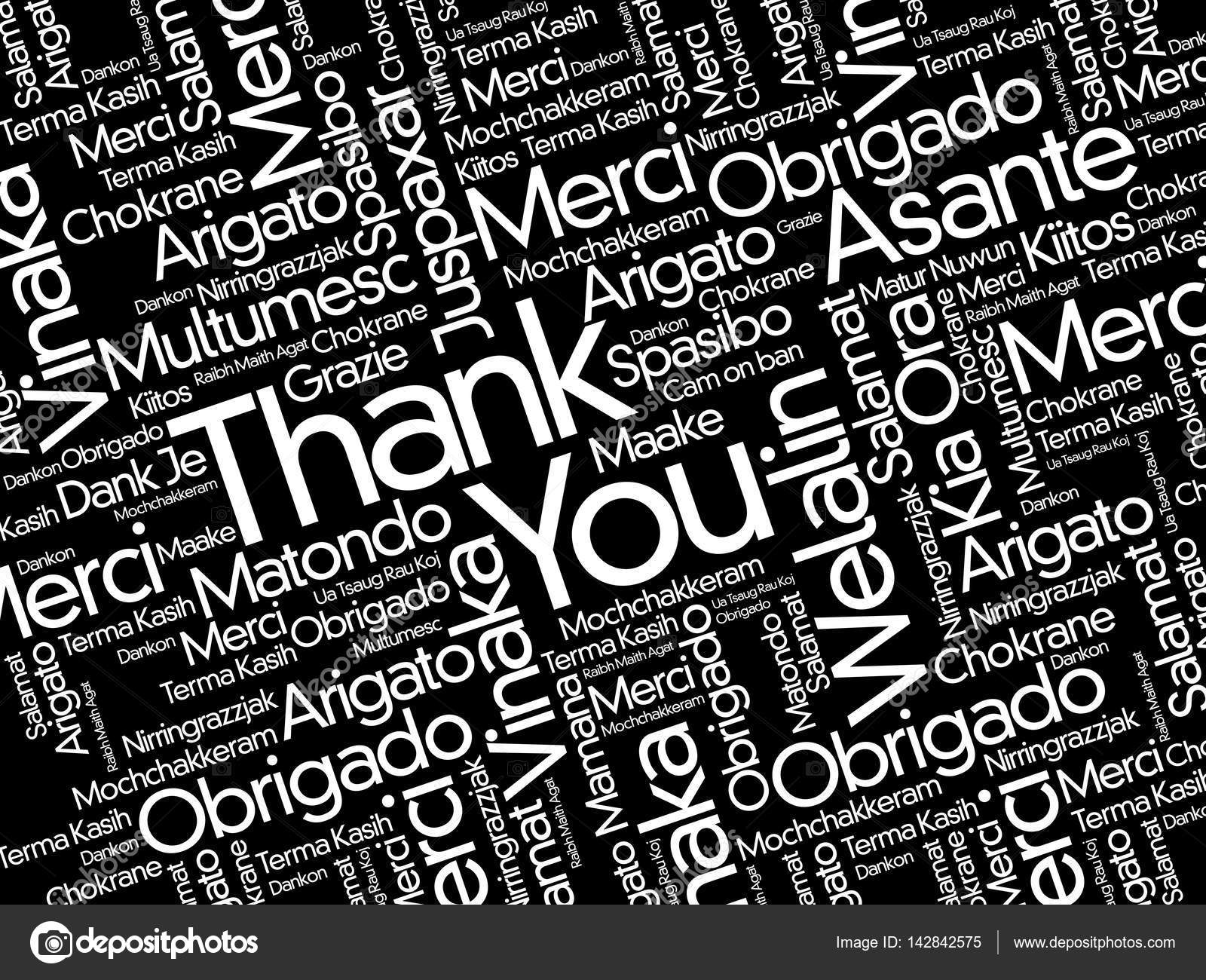 Thank You Word Cloud background ⬇ Vector Image by © dizanna | Vector ...