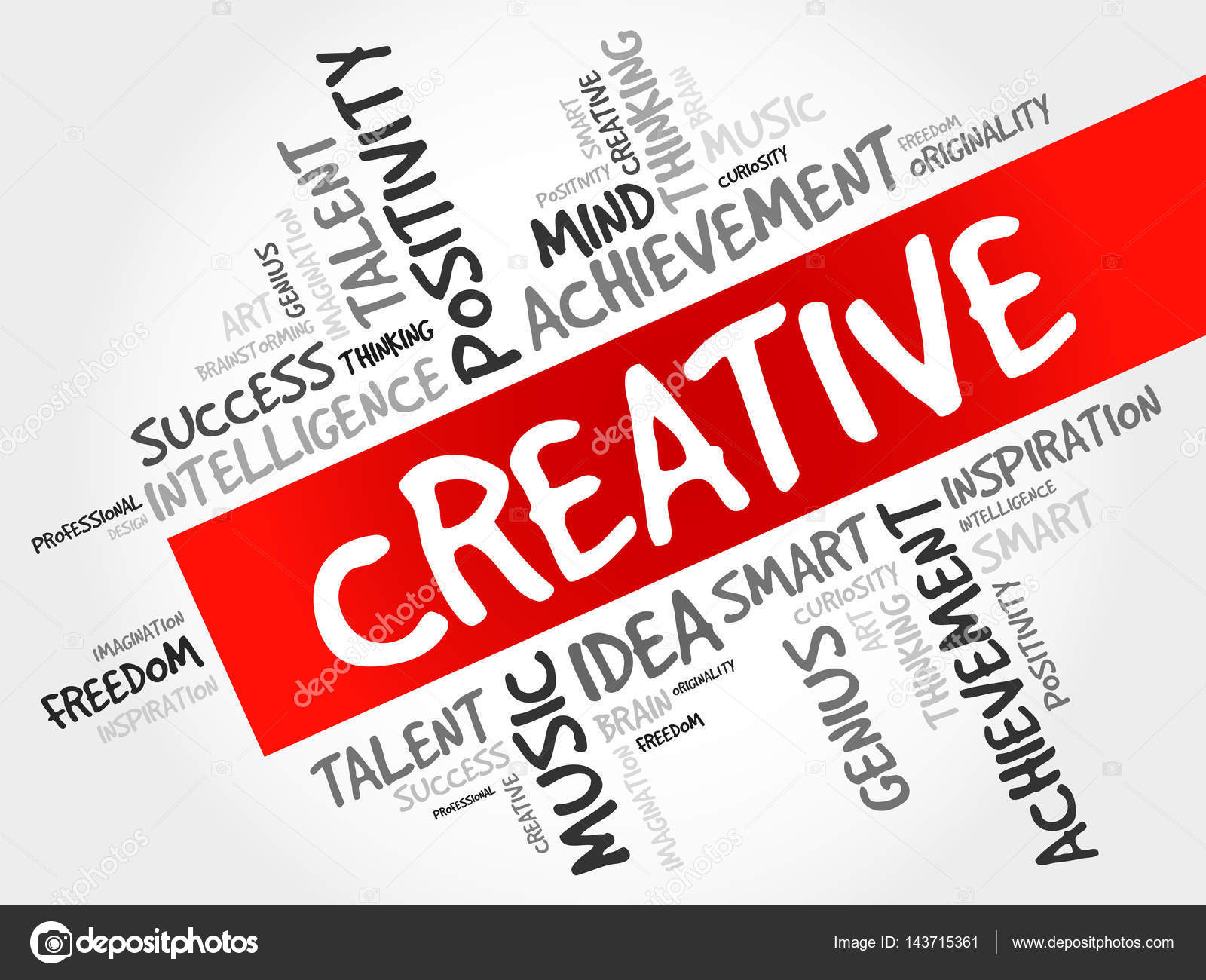 Creative word cloud collage Stock Vector by ©dizanna 143715361