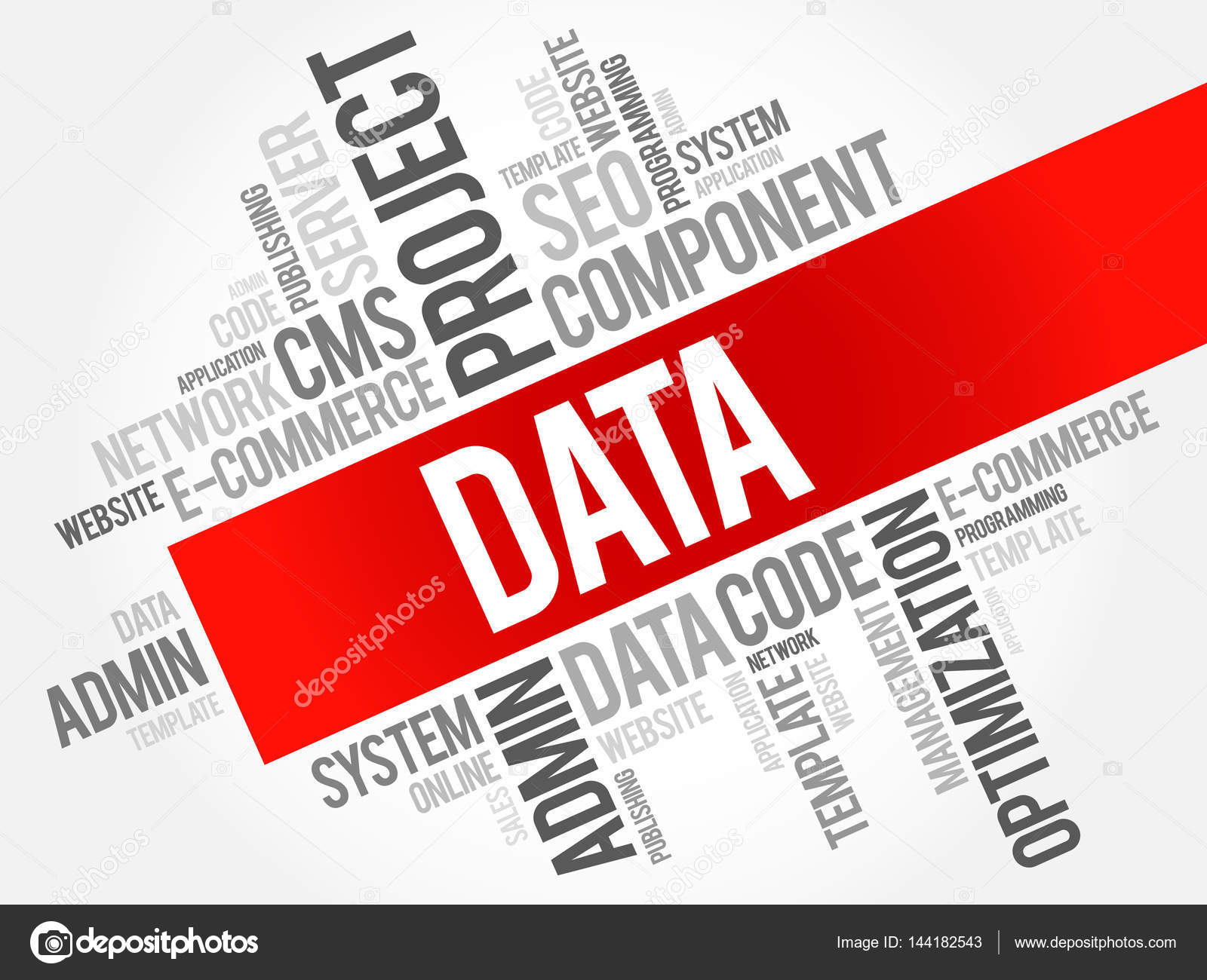 DATA word cloud collage Stock Vector Image by ©dizanna #144182543