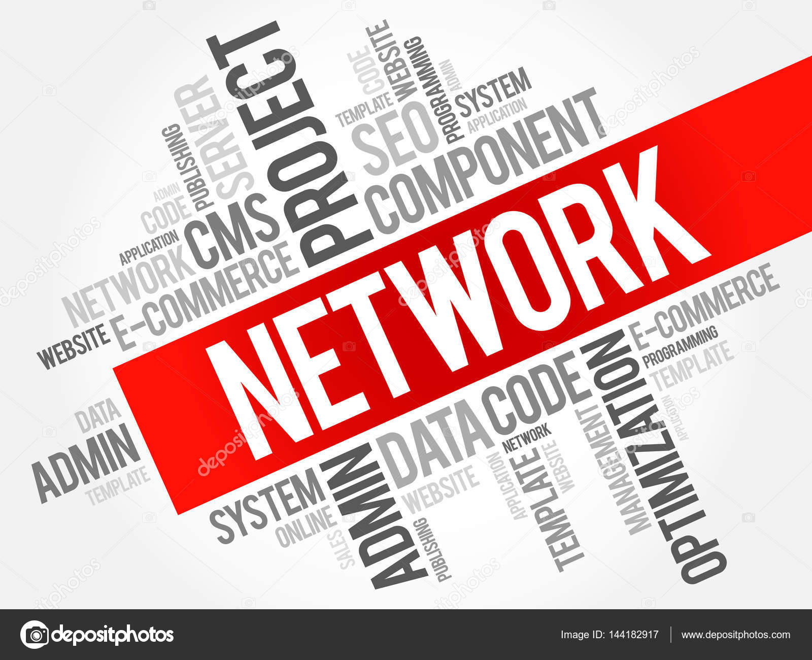 Network word cloud collage Stock Vector Image by ©dizanna #144182917